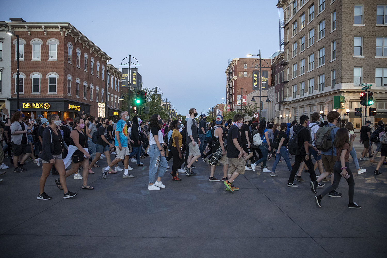 Protests fill Iowa City streets ahead of Tuesday city council meeting ...